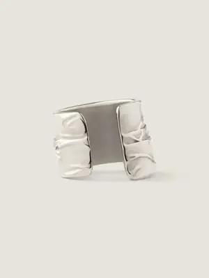 Givenchy Paris 1952 Tape Earcuff In -tone Metal - Silver