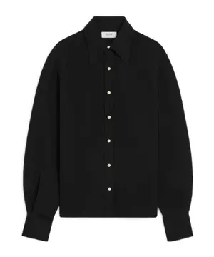 CELINE Celine Long Sleeve Shirt In Viscose And Silk Cady