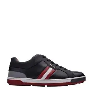 Bally Striped Casual Leather Sneakers