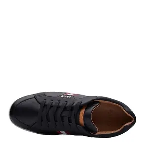 Bally Striped Casual Leather Sneakers