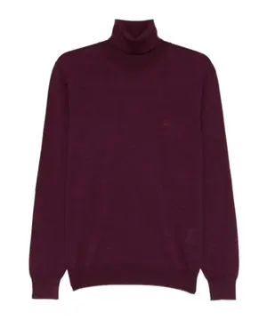Etro Roll-neck Embroidered Top - Red