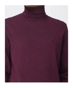 Etro Roll-neck Embroidered Top - Red