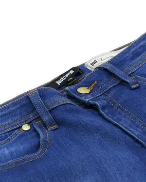 Just Cavalli Embroidered Straight Leg Jeans