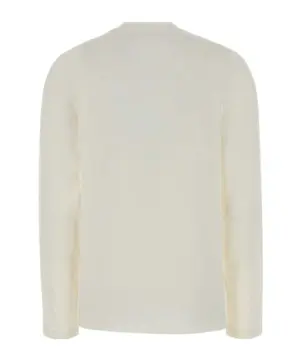 JIL SANDER Logo Print Long-sleeve T-shirt - White