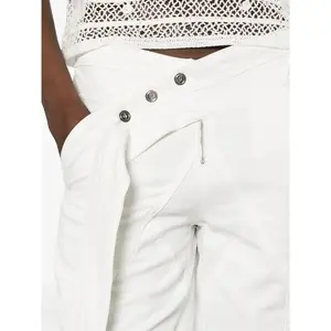 Blumarine Wide Leg Pants With Asymmetrical Waist
