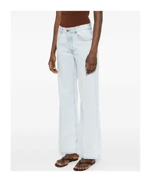 BLAZÉ MILANO Nariida Maline Straight-leg Jeans - White