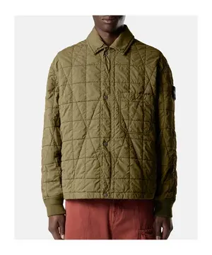 Stone Island Collared Quilted Jacket