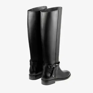 JIMMY CHOO Knee High Boots With Bow Detailing - Black