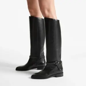 JIMMY CHOO Knee High Boots With Bow Detailing - Black