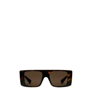 Gucci Rectangular Frame Sunglasses - Brown Turtle