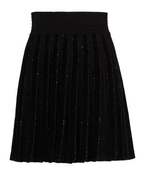 Balmain Shimmering Sequined Flared Skirt