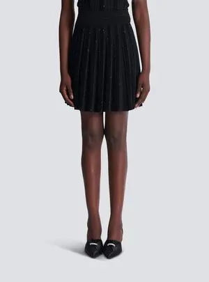 Balmain Shimmering Sequined Flared Skirt