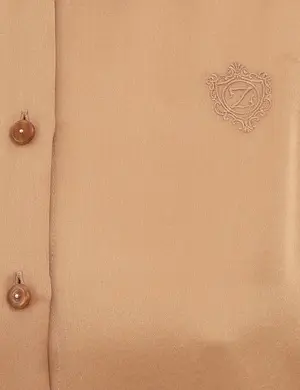 Zimmermann Hypnotic Satin Shirt - Biscuit