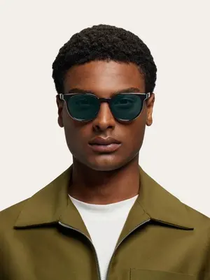FERRAGAMO Round Frame Sunglasses