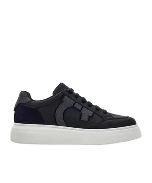 FERRAGAMO Low-top Sneaker With Gancini Detail