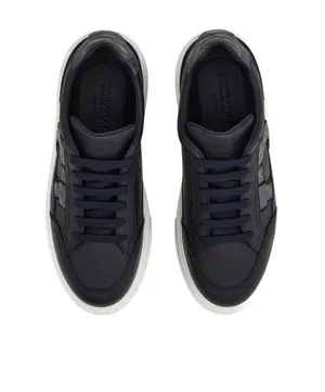 FERRAGAMO Low-top Sneaker With Gancini Detail