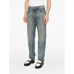 Balmain Logo Patch Jeans