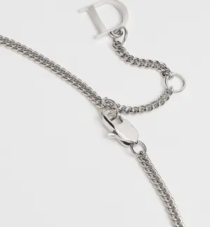 Dior Guilloché Plate Pendant Necklace