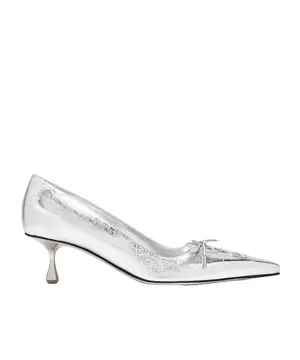 JIMMY CHOO Pointed Toe Lace Up High Heels