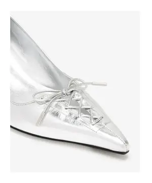 JIMMY CHOO Pointed Toe Lace Up High Heels