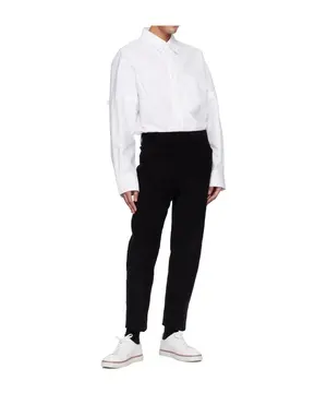 Thom Browne Opique Double Needle Armband Oversized Collar Shirt