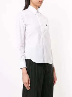 Play Comme Des Garcon Embroidered Logo Shirt