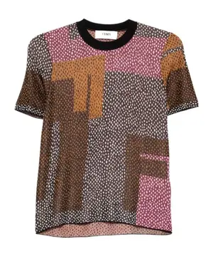 Fendi Geometric Print T-shirt