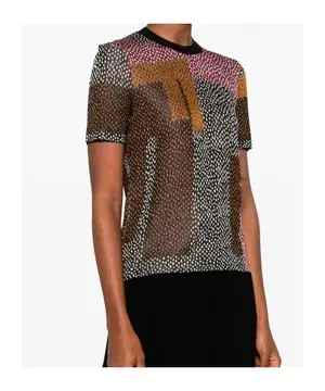 Fendi Geometric Print T-shirt