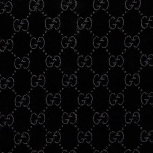 Gucci Gg Velvet Devoré Zipped Jacket - Black
