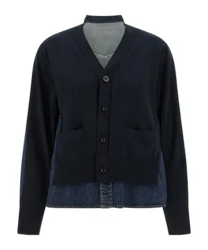 Sacai Paneled Cardigans For Women