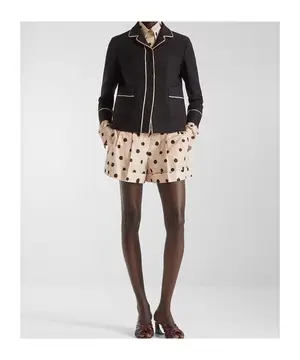 Fendi Falena Dots Printed Turn-up Hem Shorts - Multicolor