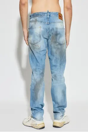 Dsquared2 Distressed Logo Patch Jeans