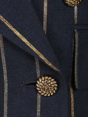 VIVIENNE WESTWOOD Double Breasted Cropped Blazer - Navy