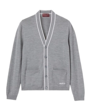 Gucci Embroidered Logo Cardigan