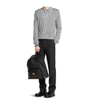 Gucci Embroidered Logo Cardigan