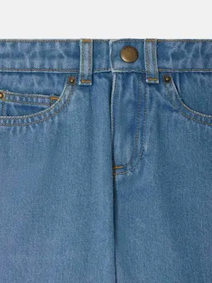 Bonpoint Elvio Five-pocket Denim Shorts - Medium Blue