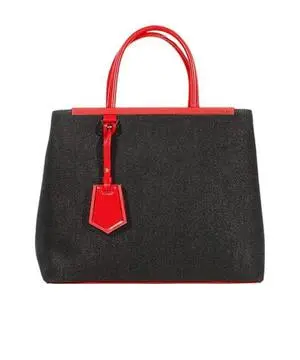 Fendi Logo Detail Top Handle Handbag