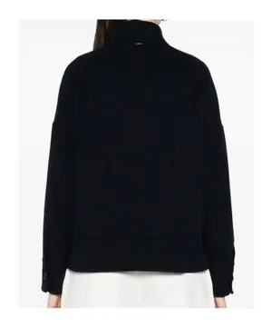 Max Mara Long-sleeved Jacket With Multiple Pockets - Black