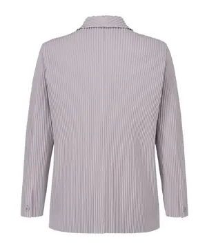 Issey Miyake Pleated Suit Jacket - Cloud Gray