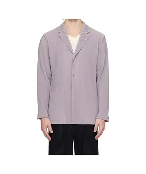 Issey Miyake Pleated Suit Jacket - Cloud Gray