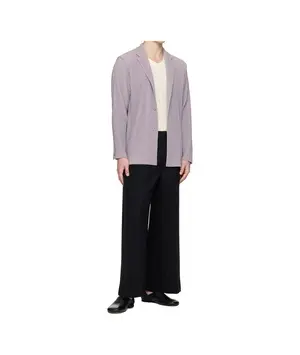 Issey Miyake Pleated Suit Jacket - Cloud Gray
