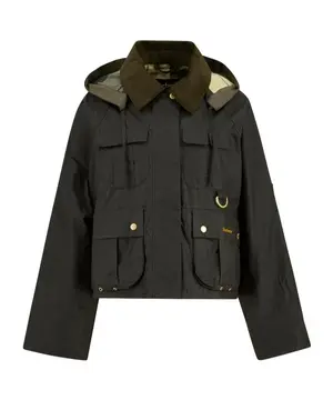 Barbour Liza Hooded Wax Jacket - Fern/ancient