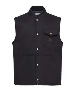 Moncler Catoctin Logo Patch Gilet - Midnight Blue