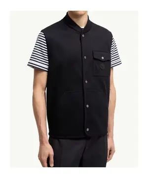 Moncler Catoctin Logo Patch Gilet - Midnight Blue