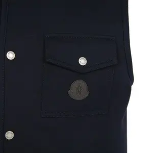 Moncler Catoctin Logo Patch Gilet - Midnight Blue
