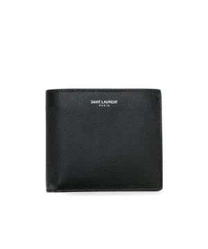Saint Laurent East/west Bi-fold Wallet - Black