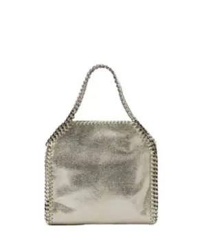 Stella McCartney Falabella Metallic Chain-linked Tote Bag - Nude