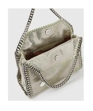 Stella McCartney Falabella Metallic Chain-linked Tote Bag - Nude