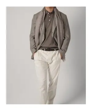 Brunello Cucinelli Long-sleeve Polo Shirt - Gray