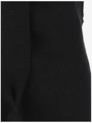 Bottega Veneta Ribbed Knit Tassel Embellished Top